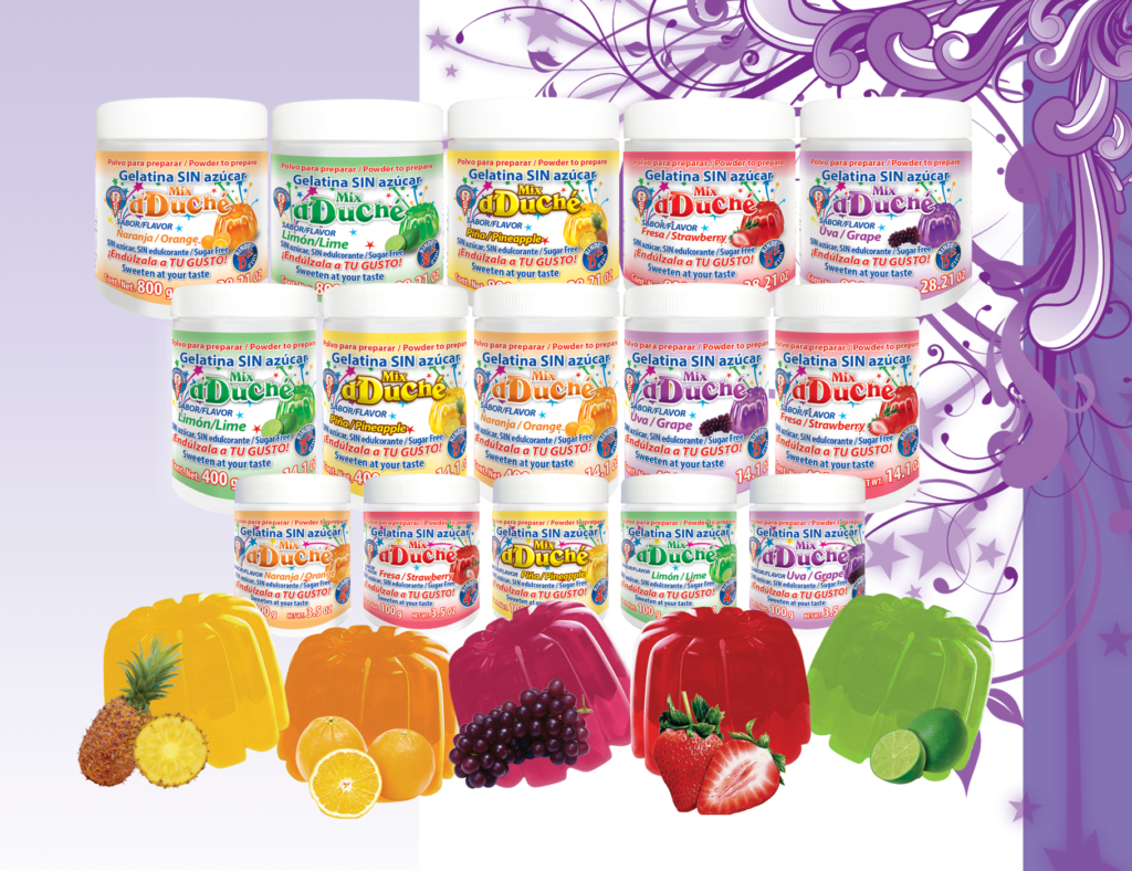 Gelatina sin azúcar Mix d’Duché - Coloidales Duché, S. A. de C.V.
