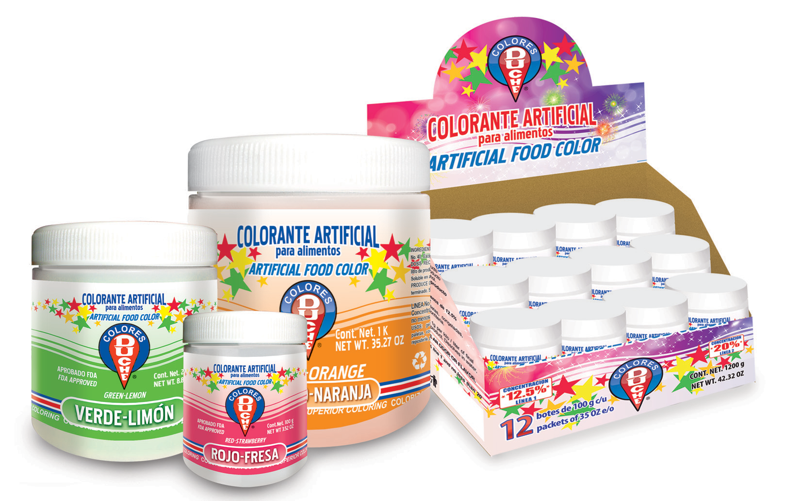 Colorante en polvo, LINEA 2 FDA - Coloidales Duché, S. A. de C.V.